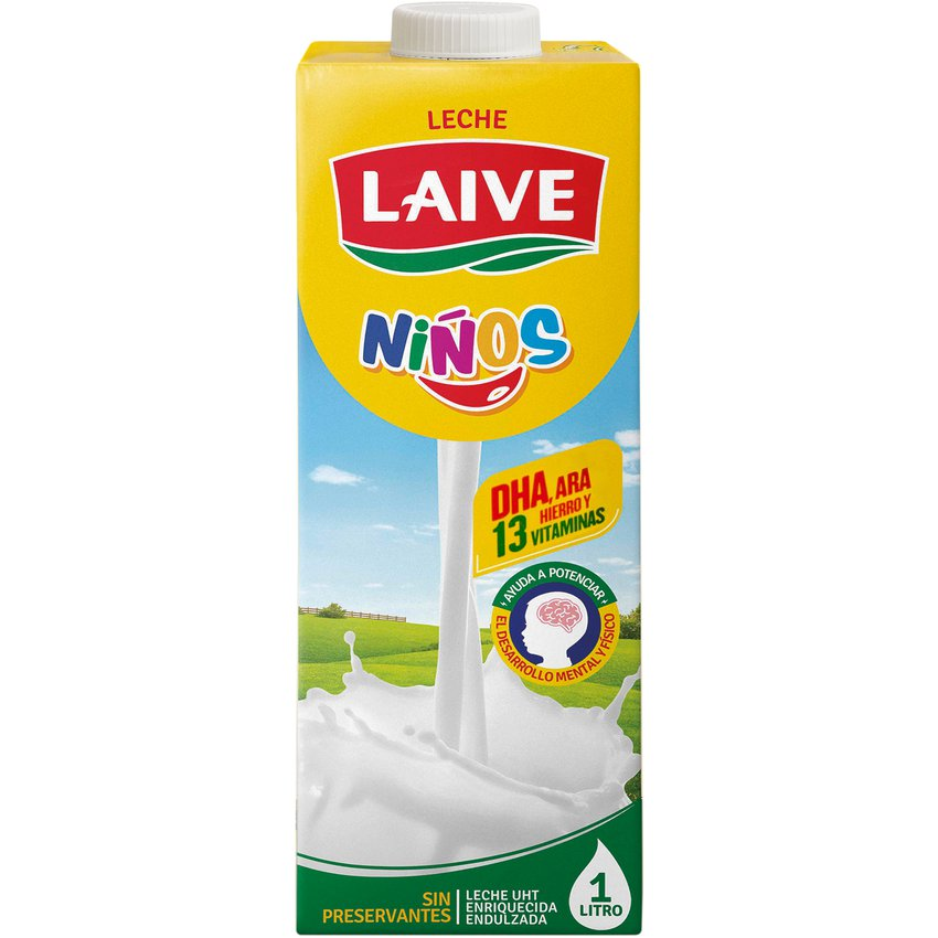 LAIVE LECHE FRESCA NIÑOS 1 A 5 AÑOS X LT CJ, Franco Supermercado